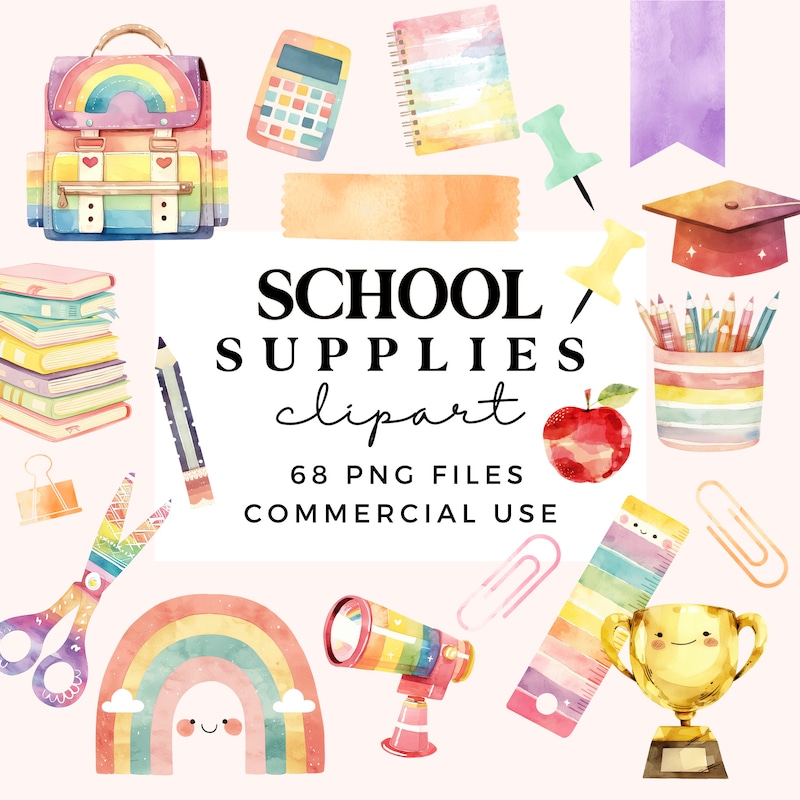 School Clipart - Etsy