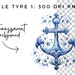 Nautical Clipart Anchors and Boats Clip Art in Blue and White ...