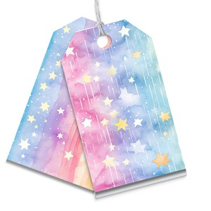 Rainbow Stars Seamless Patterns Pastel Rainbow Digital Backgrounds ...