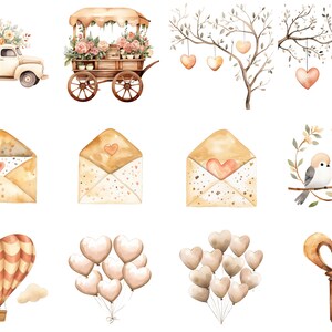 Valentines Clipart Bundle - Neutral Valentines Day Clip Art Set ...
