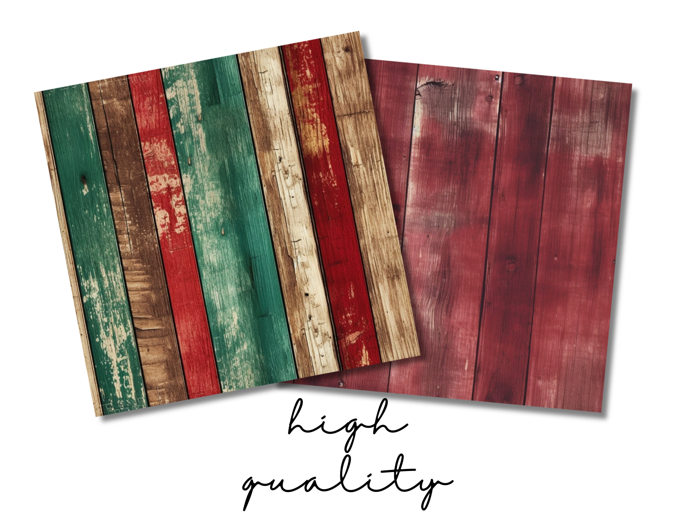 Christmas Wood Digital Background Rustic Digital Printable Papers Red ...