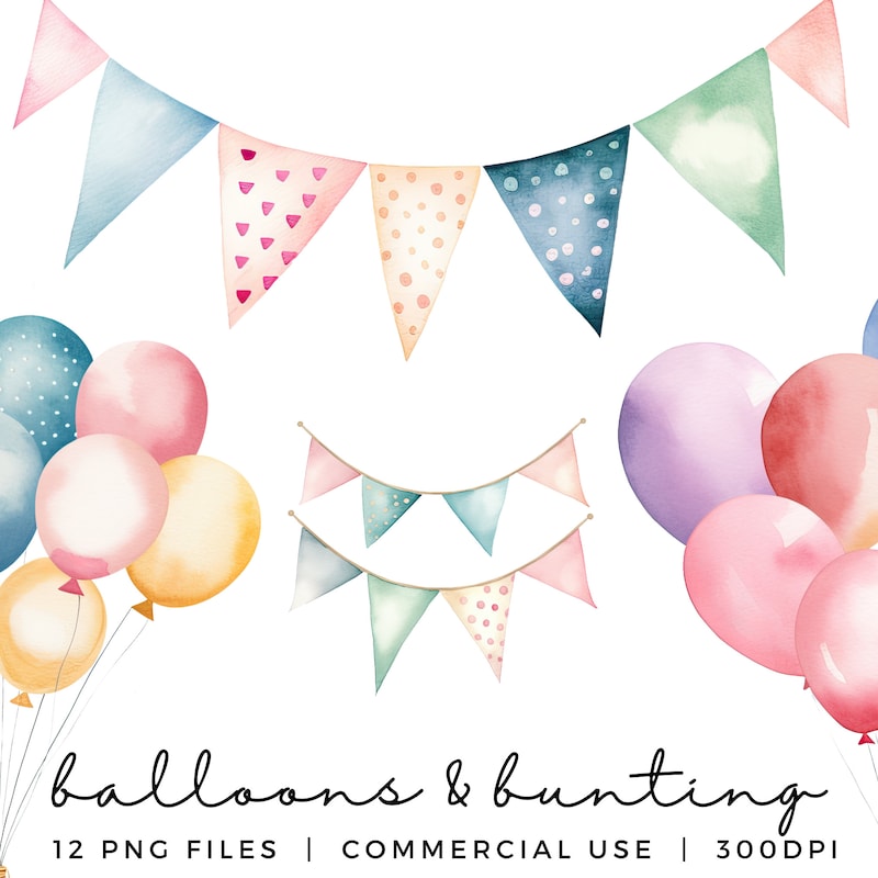 Pastel Bunting - Etsy