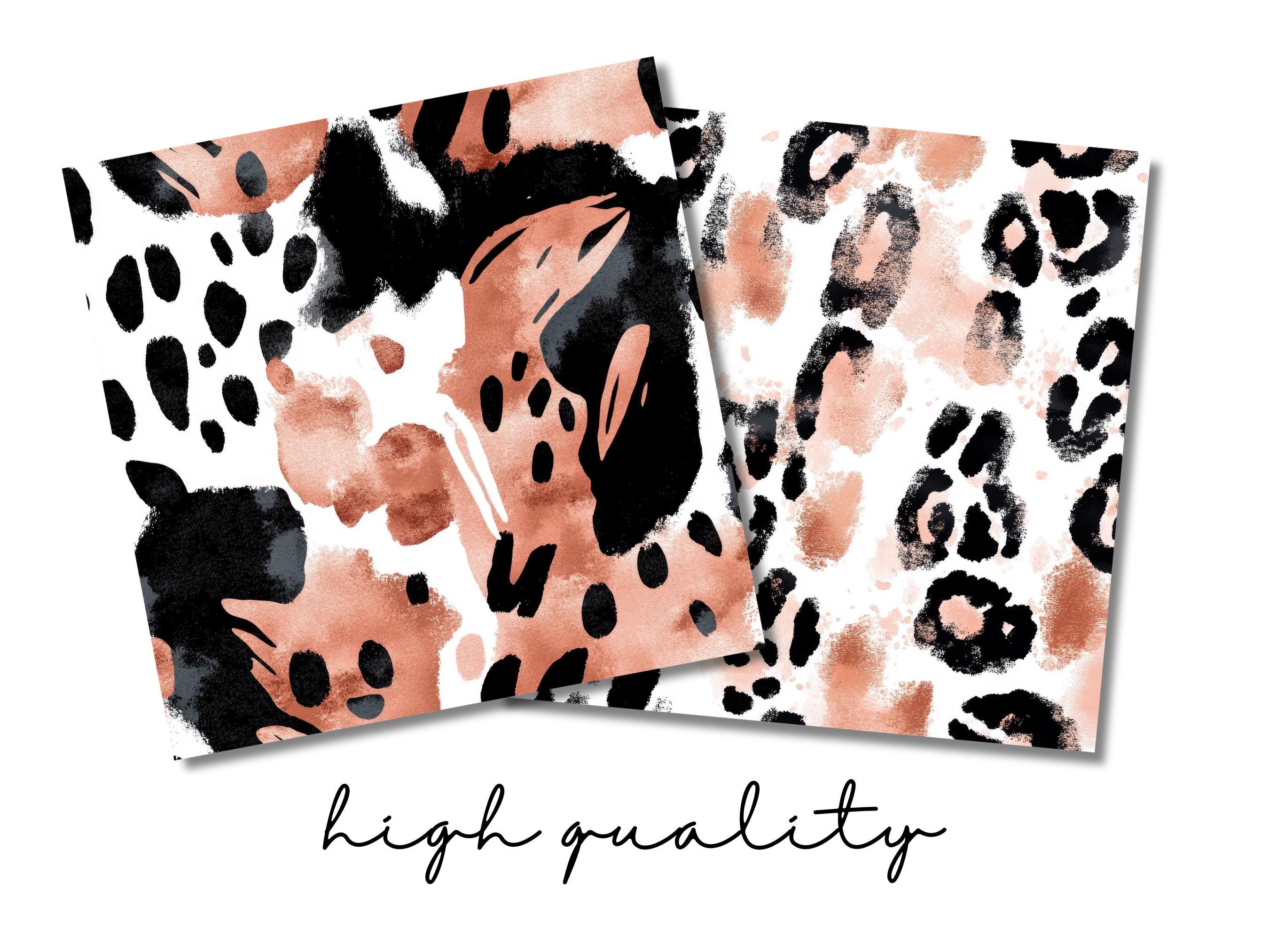 Leopard Print Seamless Patterns is Rose Gold - Animal Print Digital ...