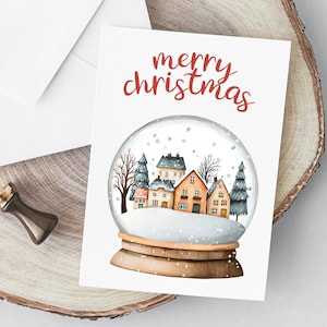 Cute Christmas Snow Globe Clipart Bundle - Snowman Snowglobe Clip Art ...