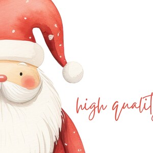 Cute Scandi Santa Clipart Bundle - Father Christmas Clip Art - Xmas ...