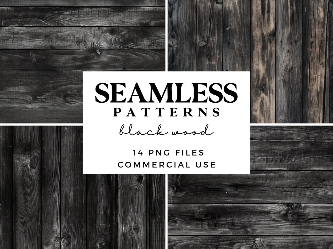 Black Wood Digital Background Rustic Digital Printable Papers Wooden ...