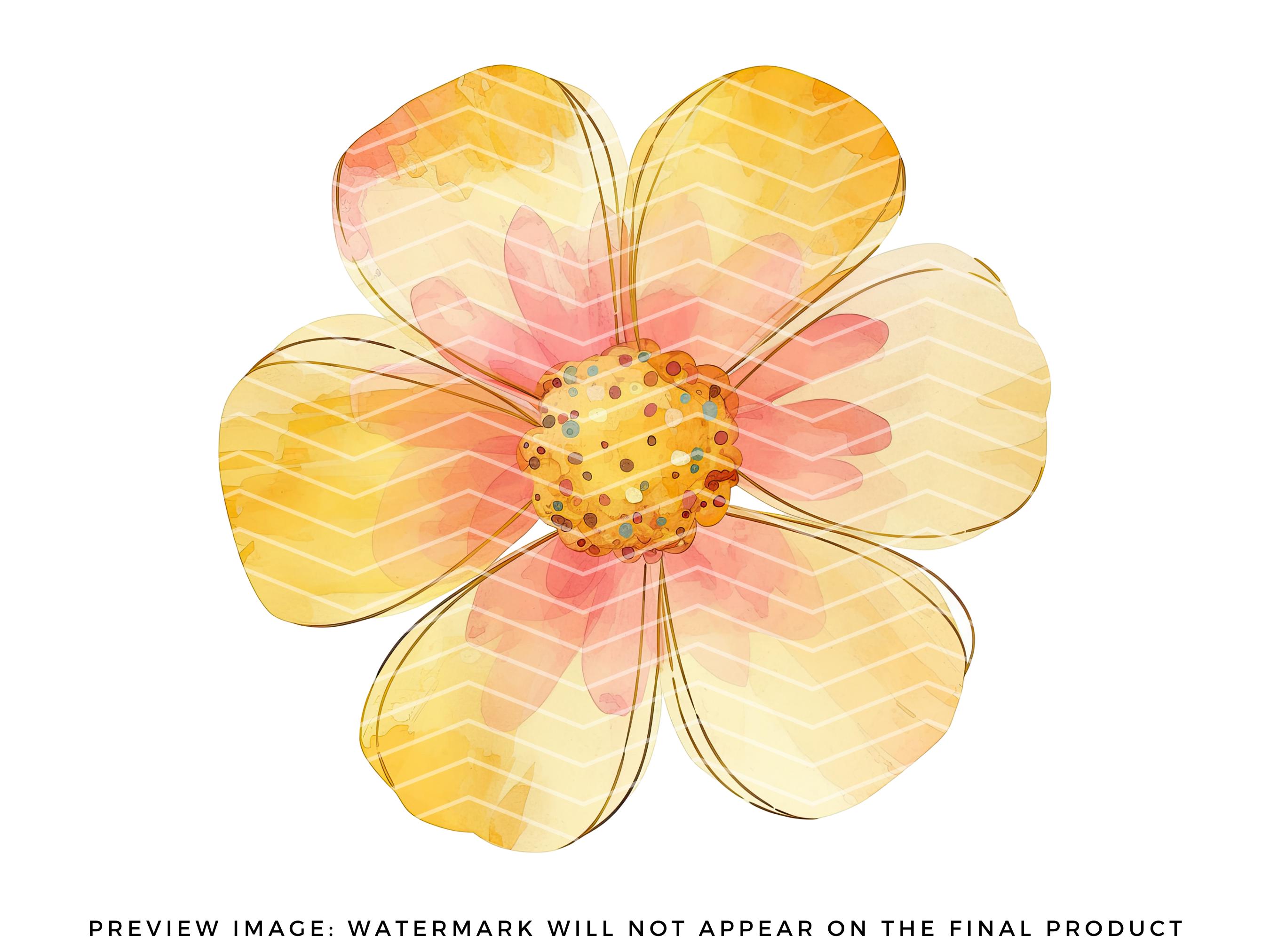 Retro Flowers Clipart - Retro Floral Images - Pink Flower Clip Art ...