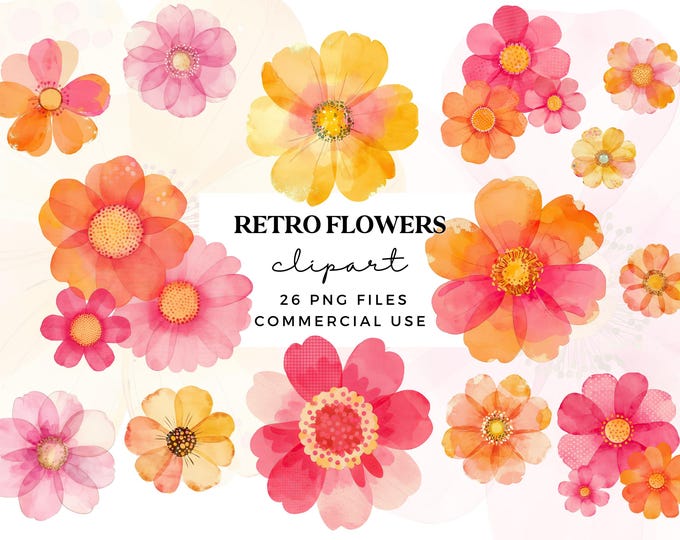Flower Clipart Clip Art, Pink Flowers Clipart Clip Art, Spring Flowers ...