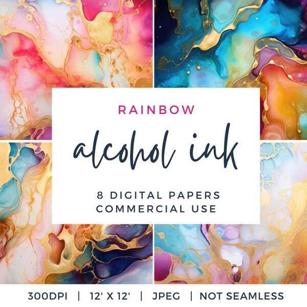 Alcohol Ink Paper - Etsy