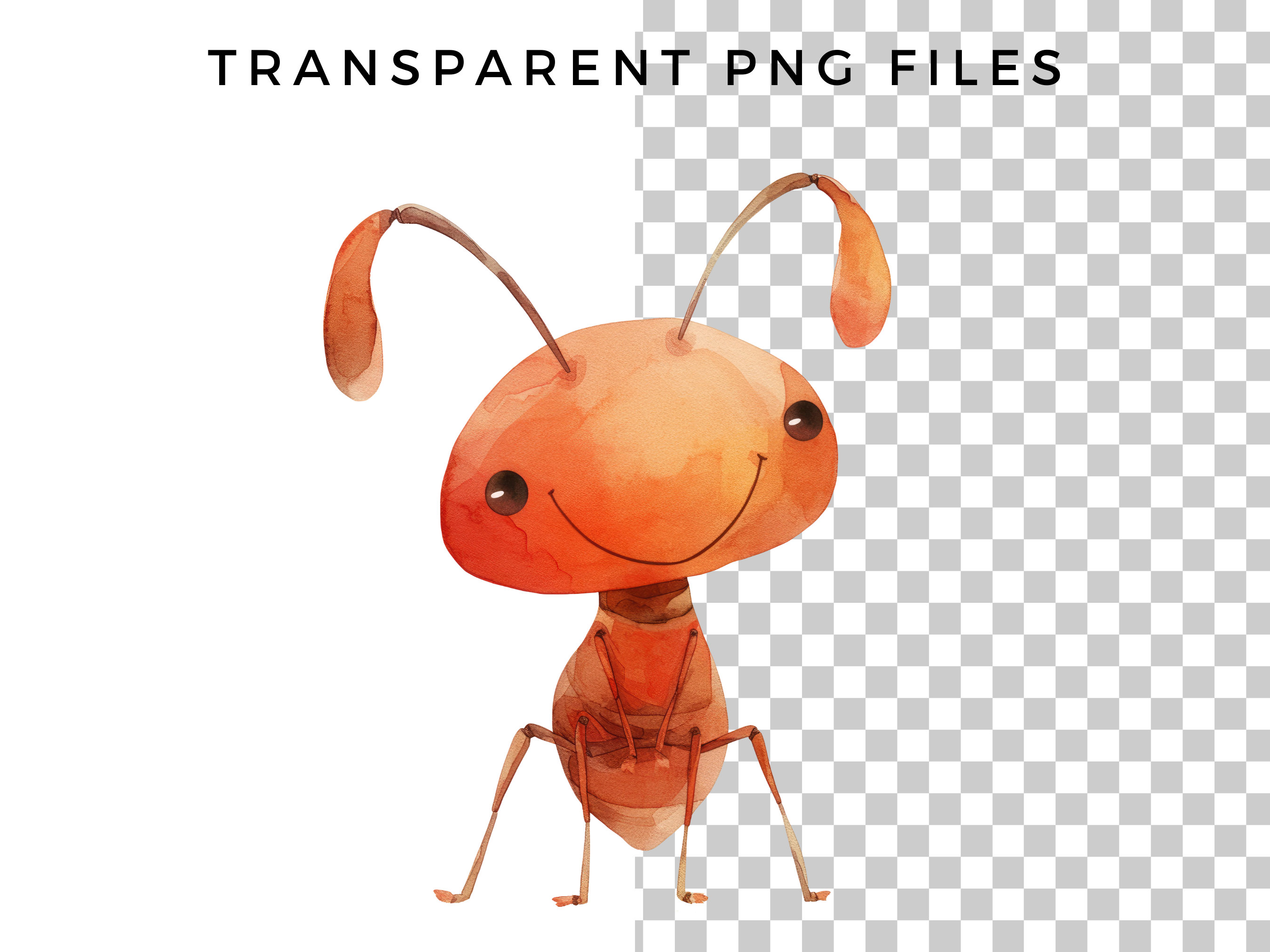 Insects Clipart PNG Cute Insects and Bugs Clipart Bundle Watercolour ...