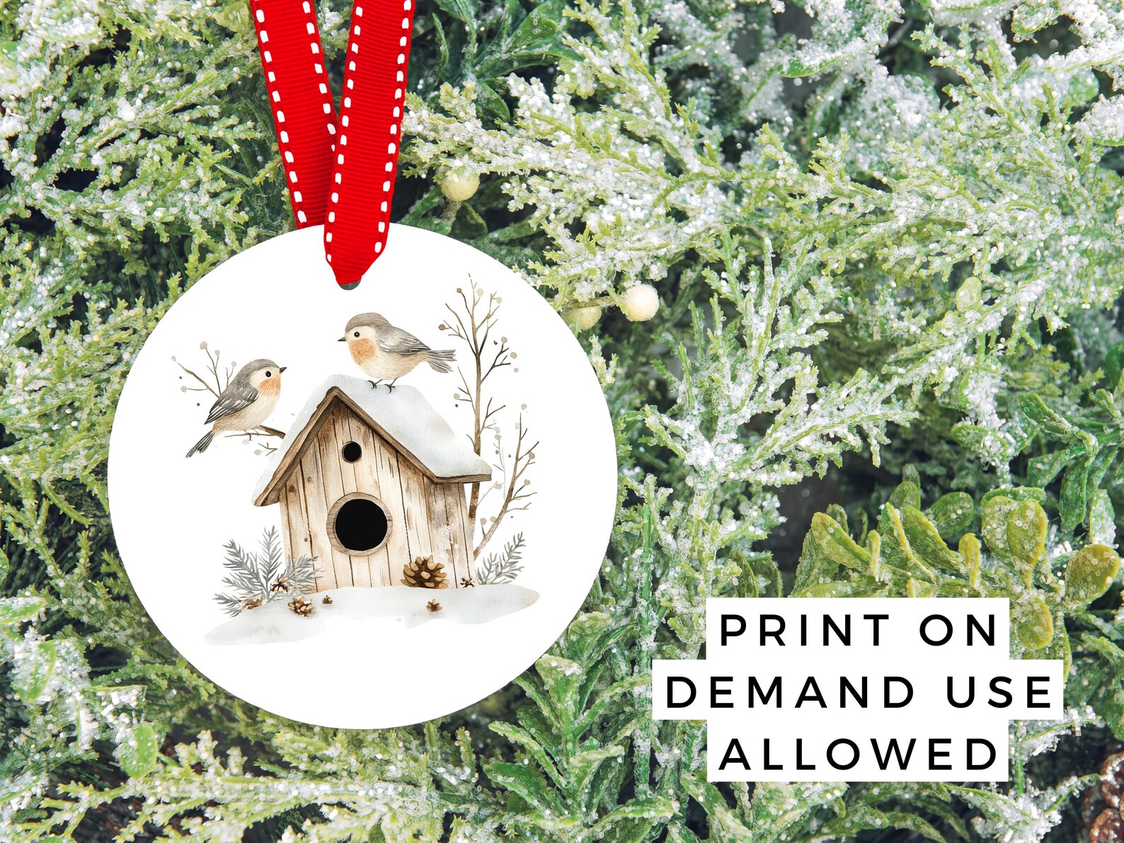Christmas Birds Clipart - Watercolour Cute Bird Clip Art Illustrations ...