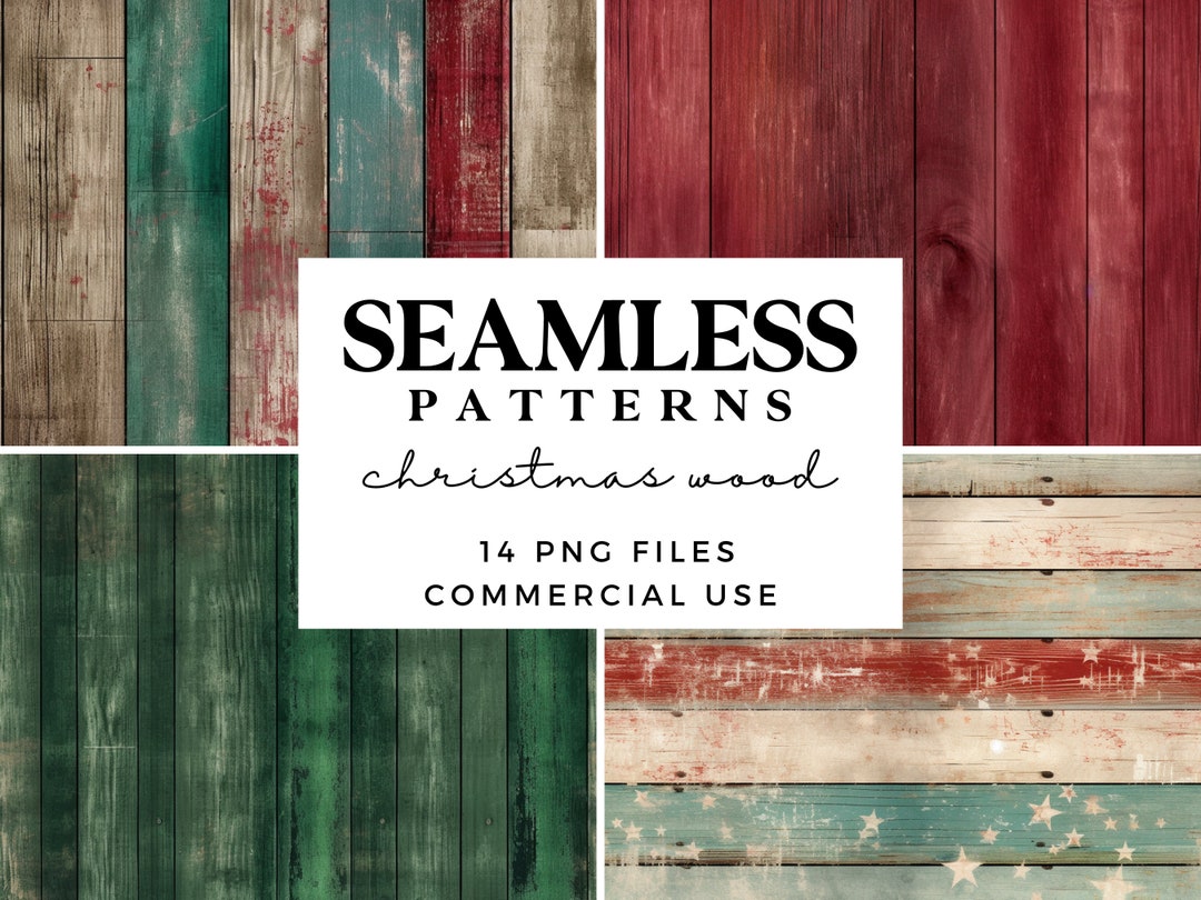 Christmas Wood Digital Background - Rustic Digital Printable Papers ...