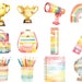 School Clipart Set - Watercolour School Supplies Clipart Bundle - Back ...