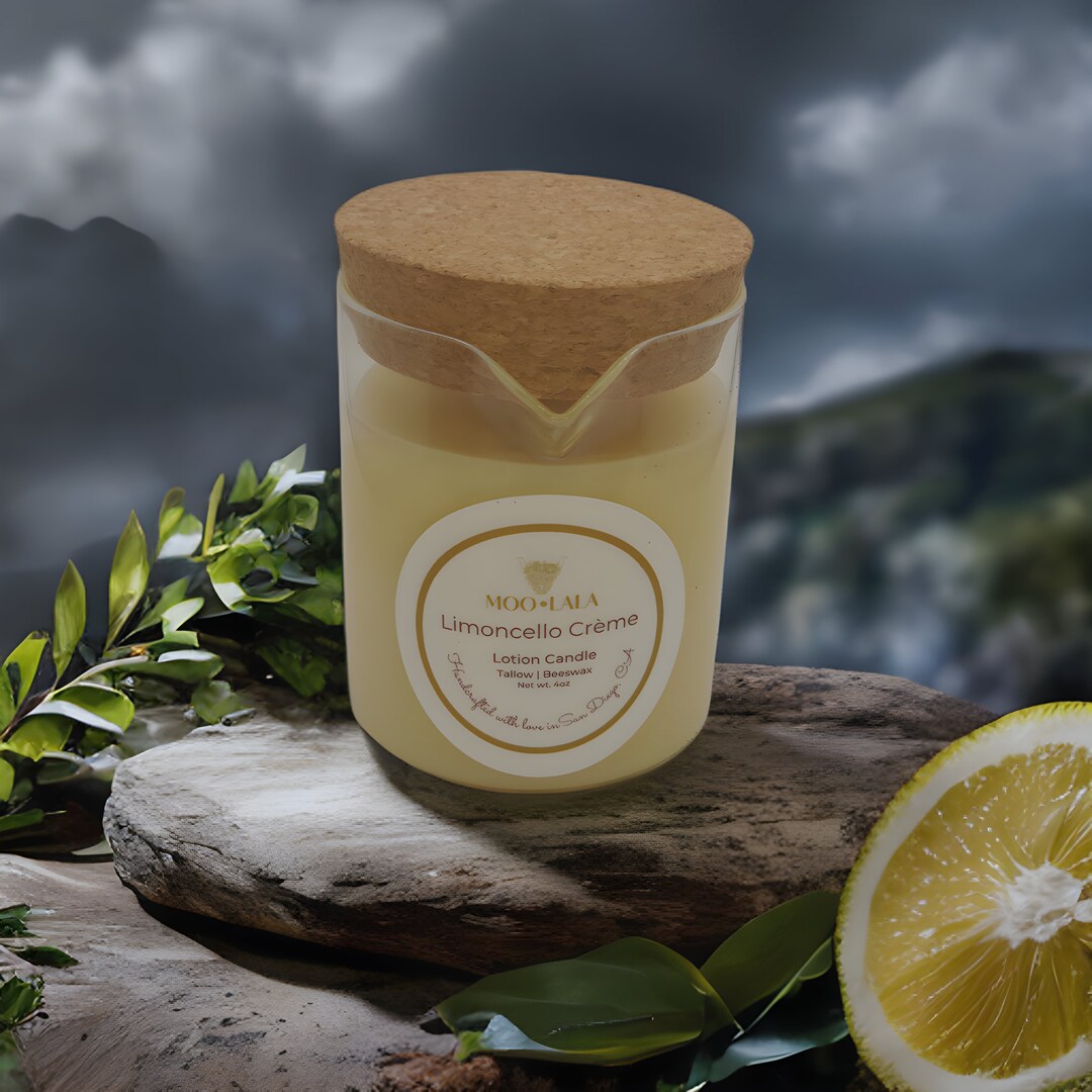 Limoncello Creme: Grass-fed Tallow and Organic Beeswax 4oz Lotion ...