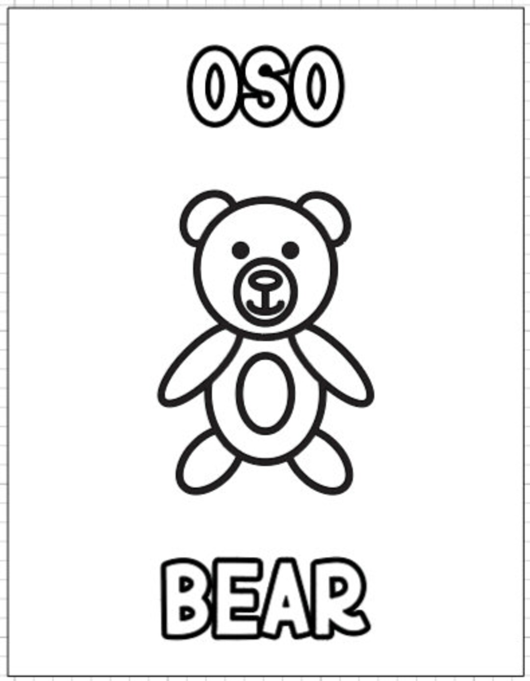 Printable Spanish-english Coloring Book for Kids Animals - Etsy