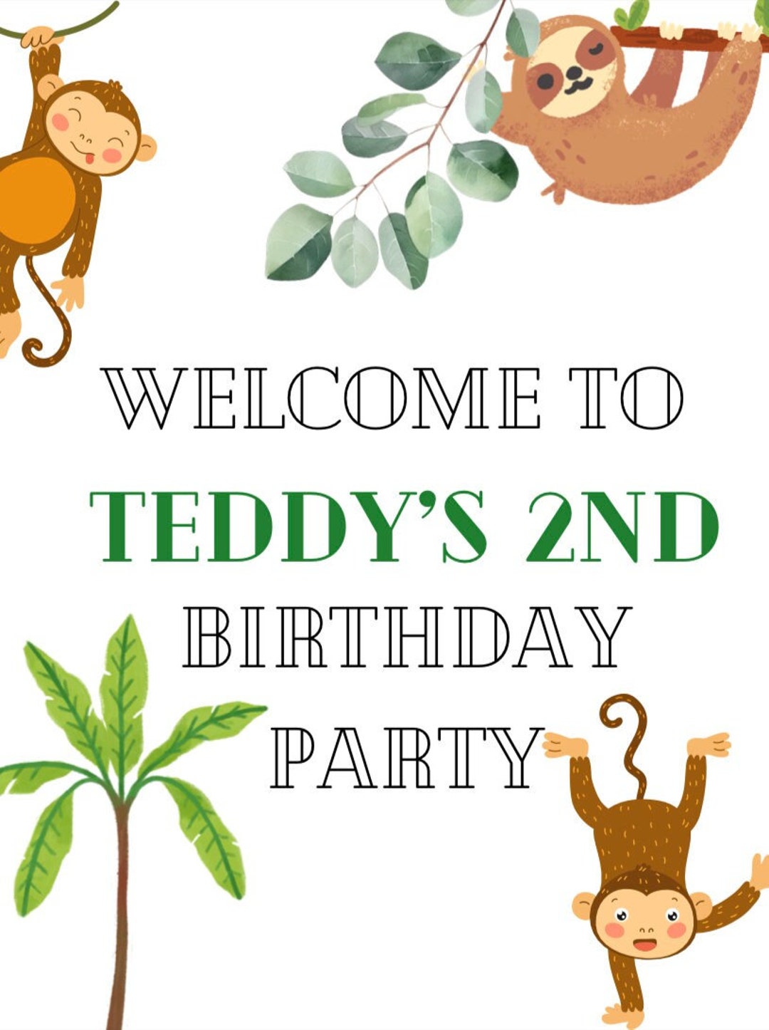Personalised Birthday Party Entrance Sign - Etsy