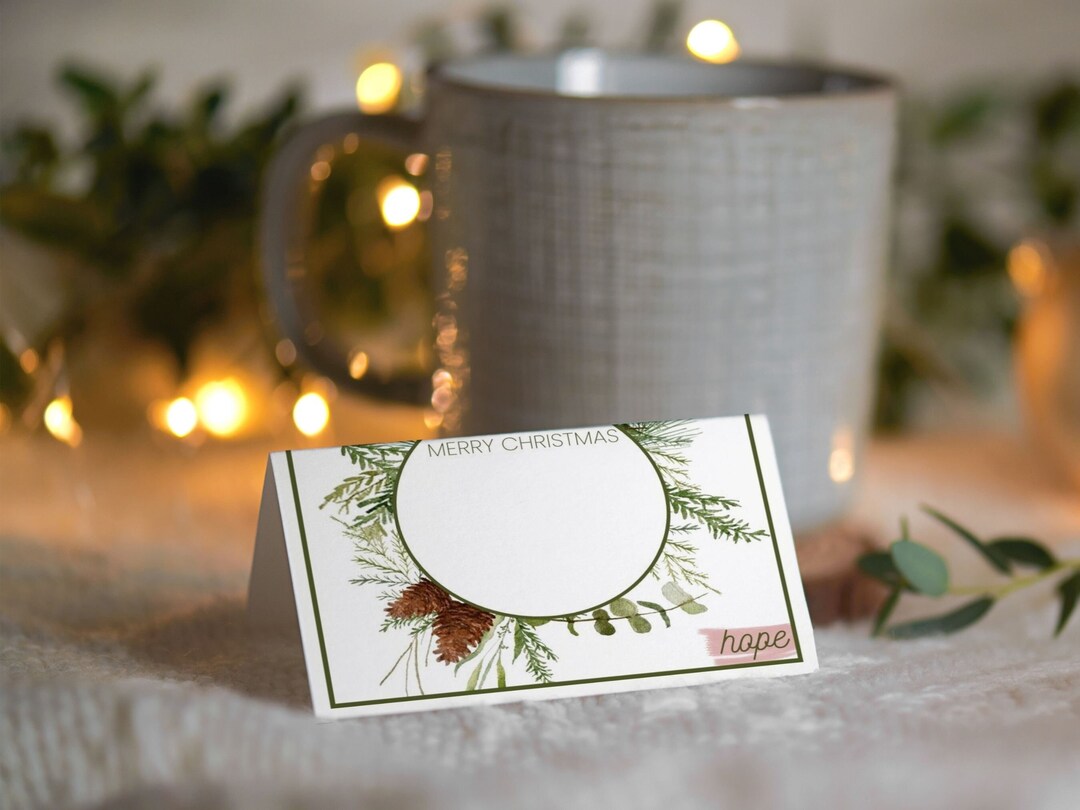 Christmas Place Cards Printable, Printable Place Cards, Christmas ...