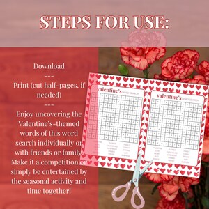 Printable Valentine's Day Word Search, Valentine's Activities, Word ...