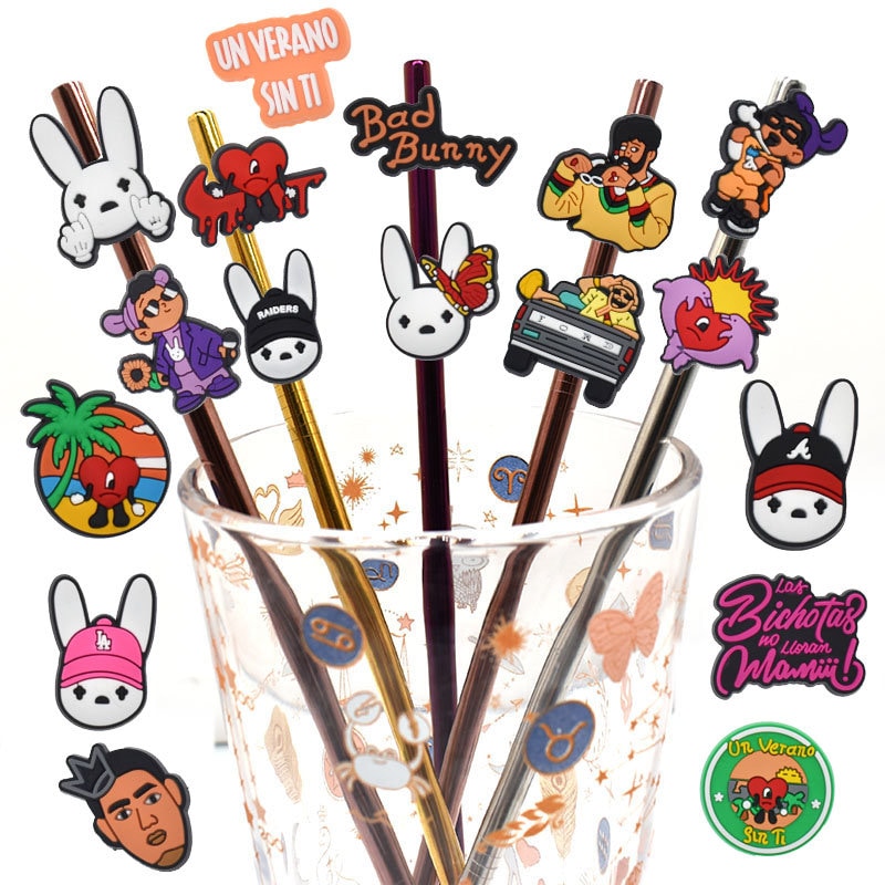 Custom Straw Cover, Custom Straw Stopper , Silicone Straw Topper, Made ...