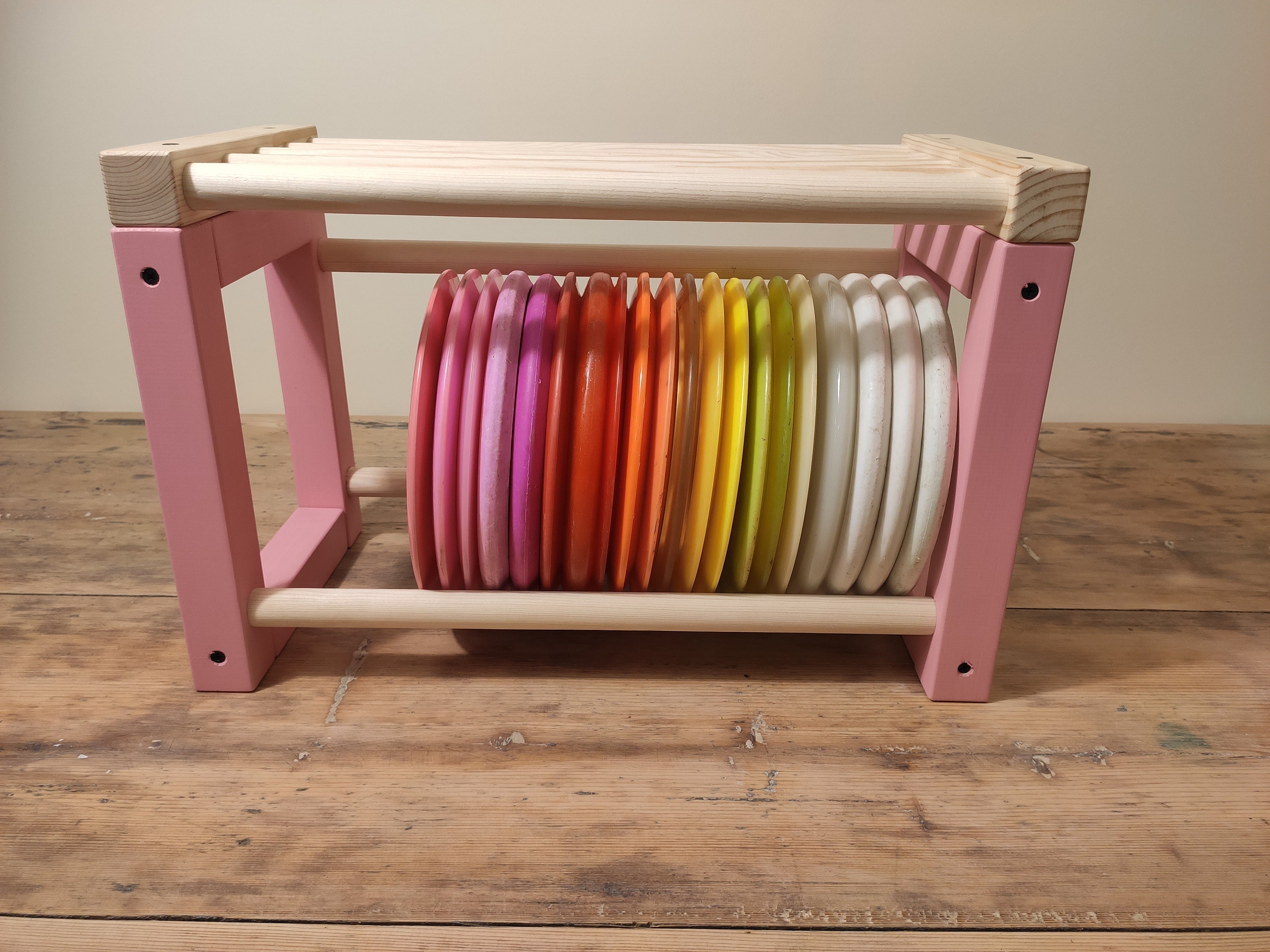 Disc Golf Rack With Shelf for Bag Disc Golf Disc Holder Disc Golf ...