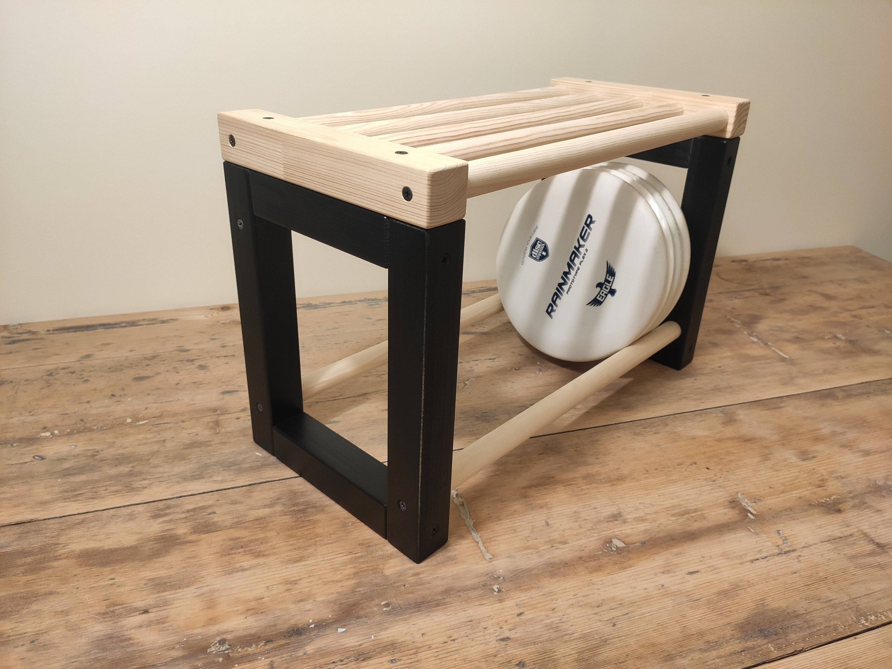 Disc Golf Rack With Shelf for Bag | Disc Golf Disc Holder | Disc Golf ...