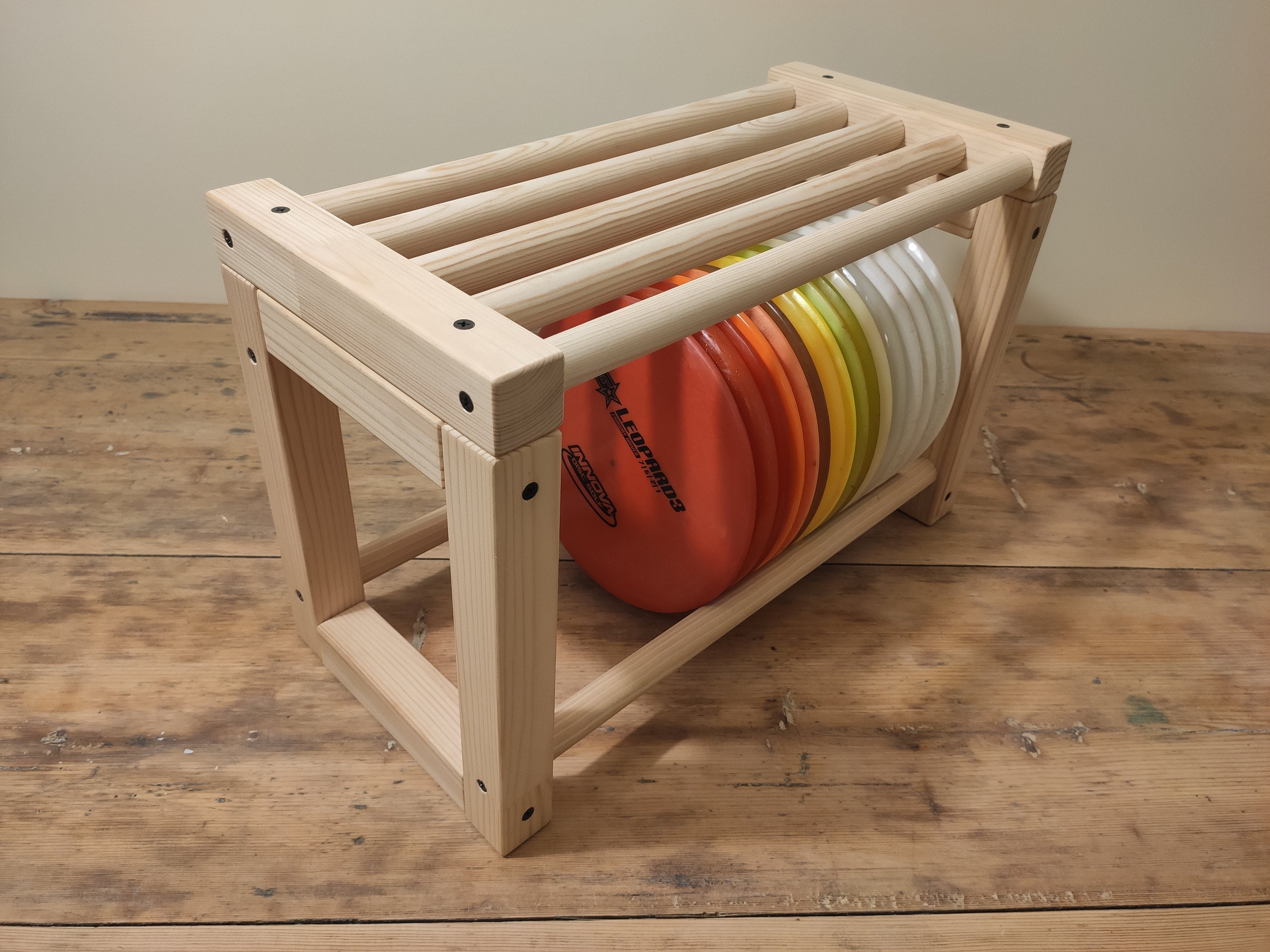 Disc Golf Rack With Shelf for Bag | Disc Golf Disc Holder | Disc Golf ...