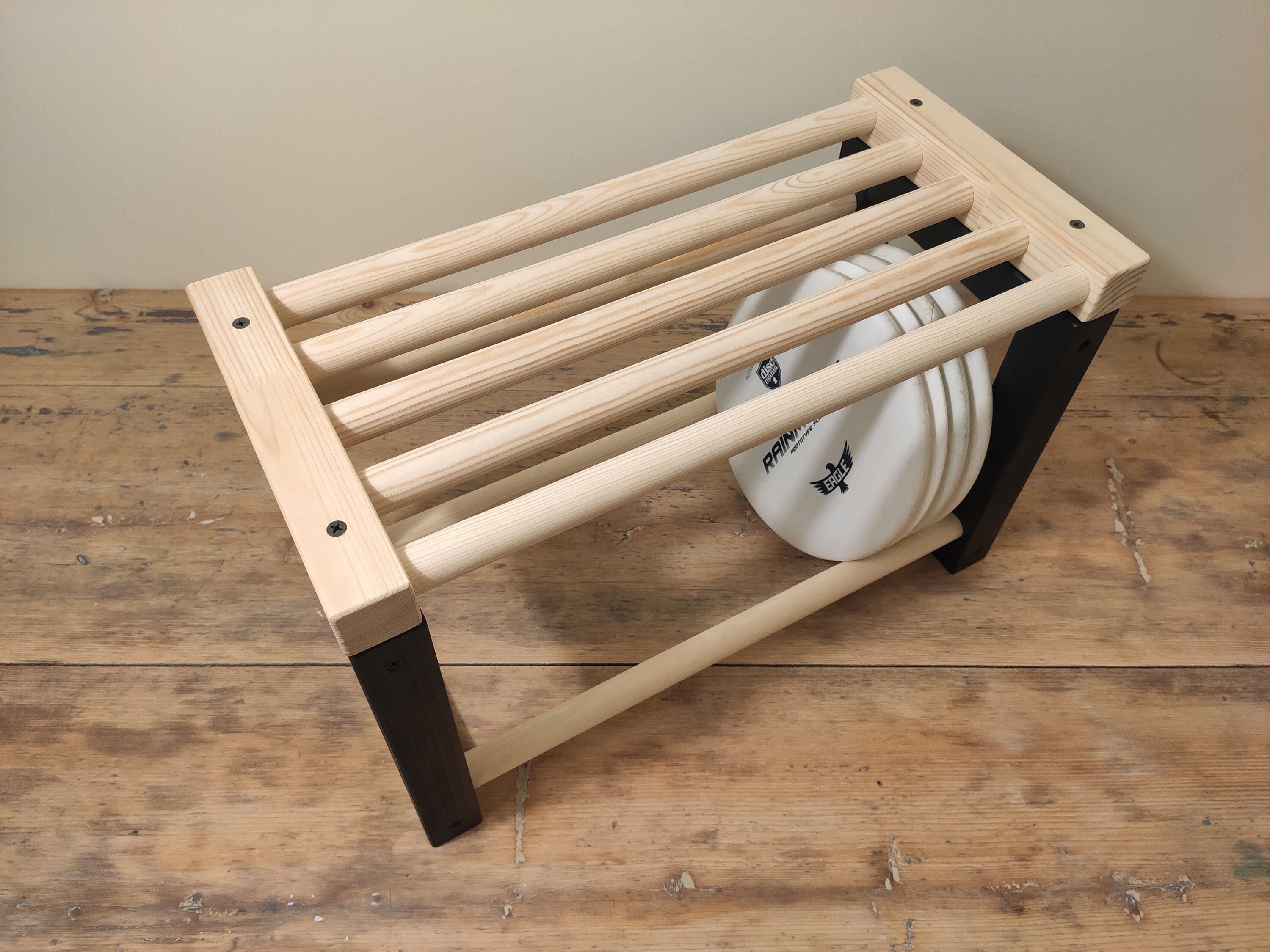 Disc Golf Rack With Shelf for Bag Disc Golf Disc Holder Disc Golf ...