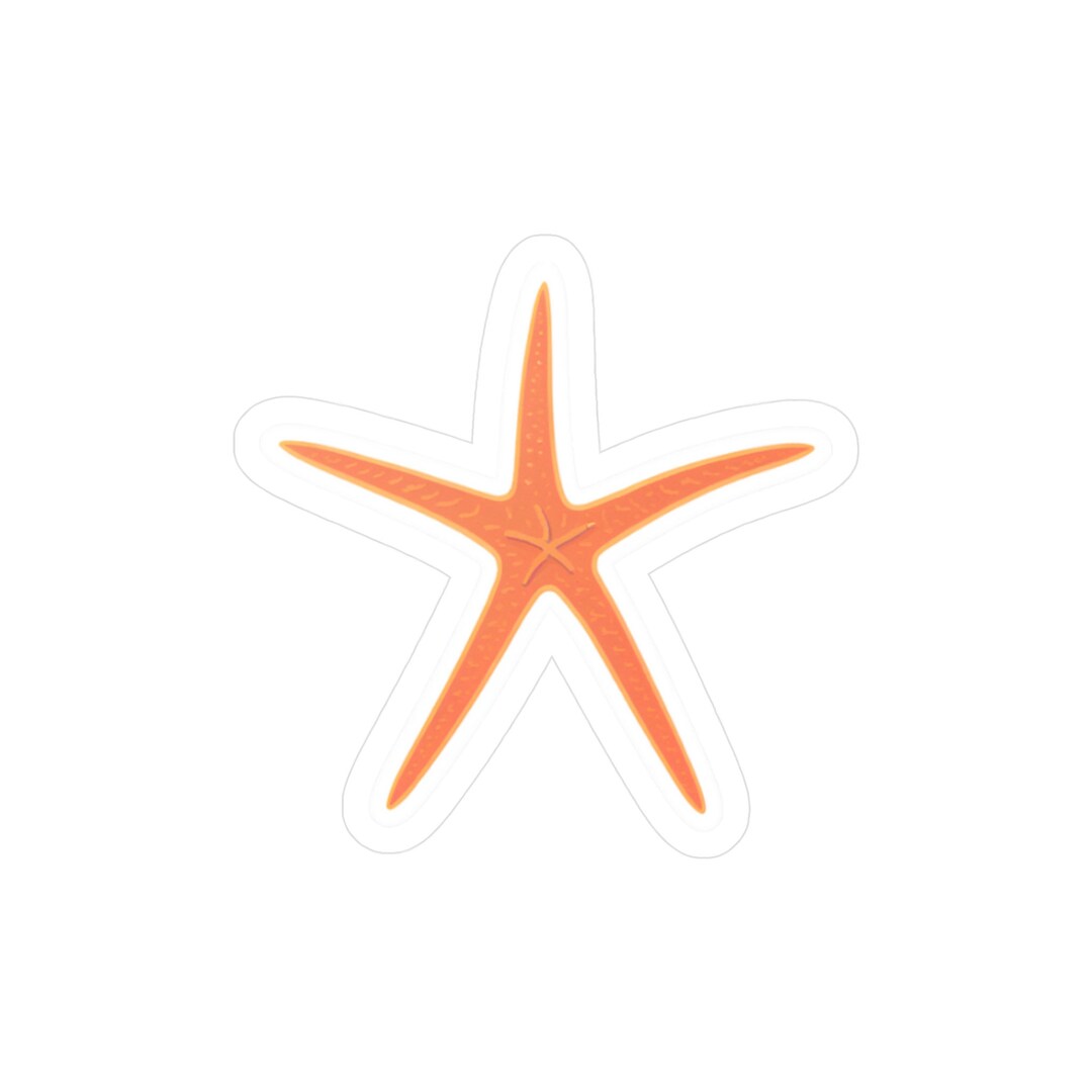 Starfish Vinyl Sticker - Etsy