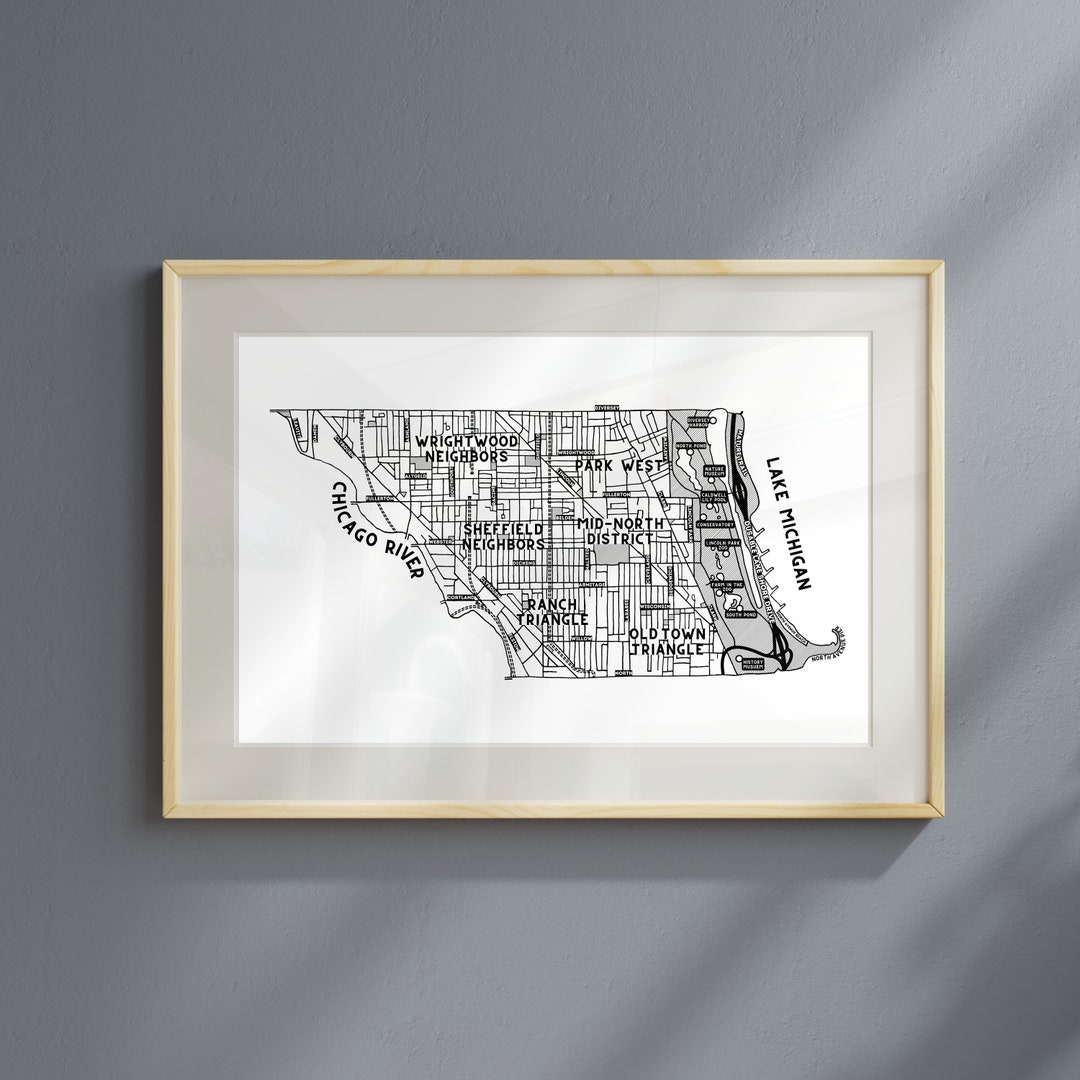 Lincoln Park Map - Etsy