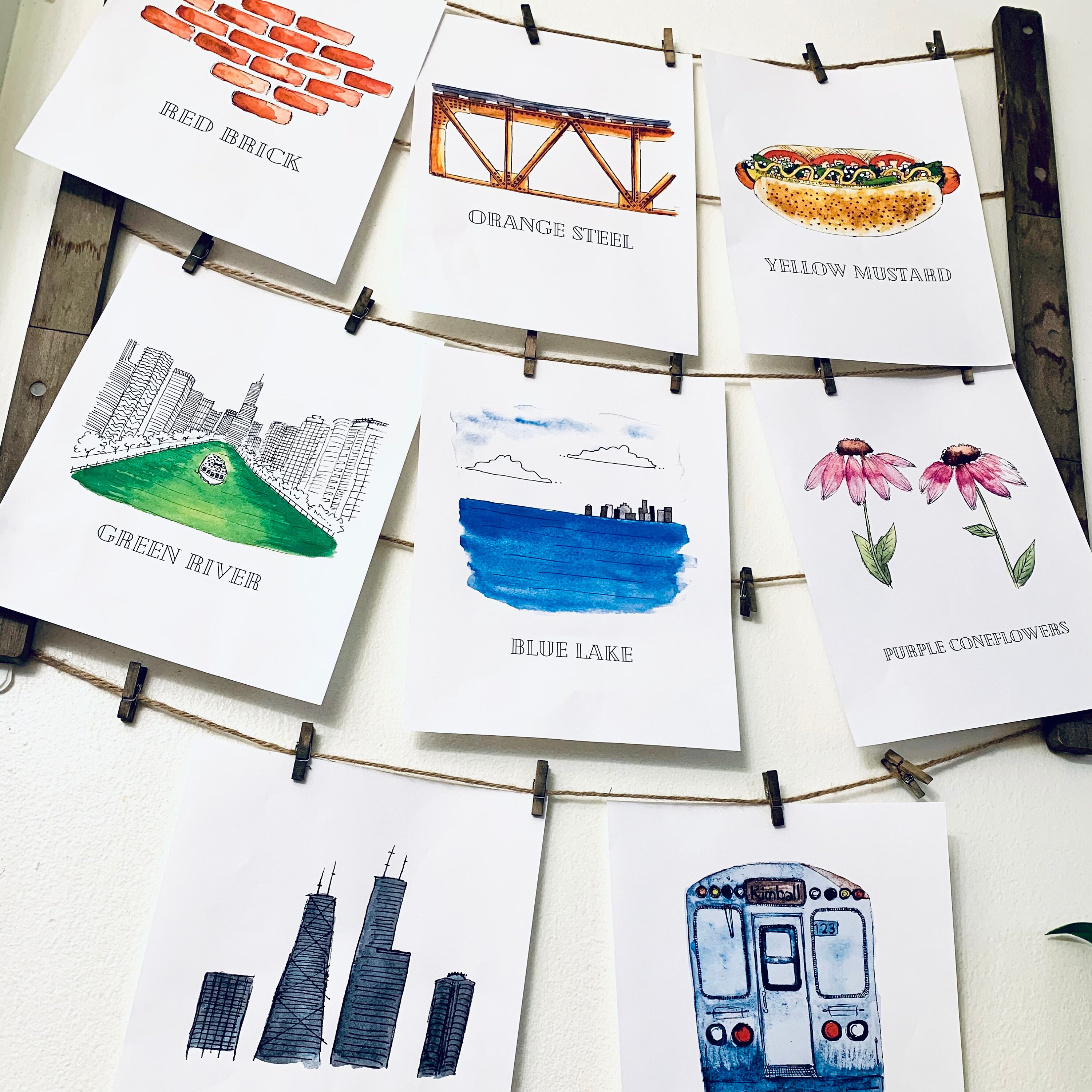 Colors of Chicago-red Brick - Etsy