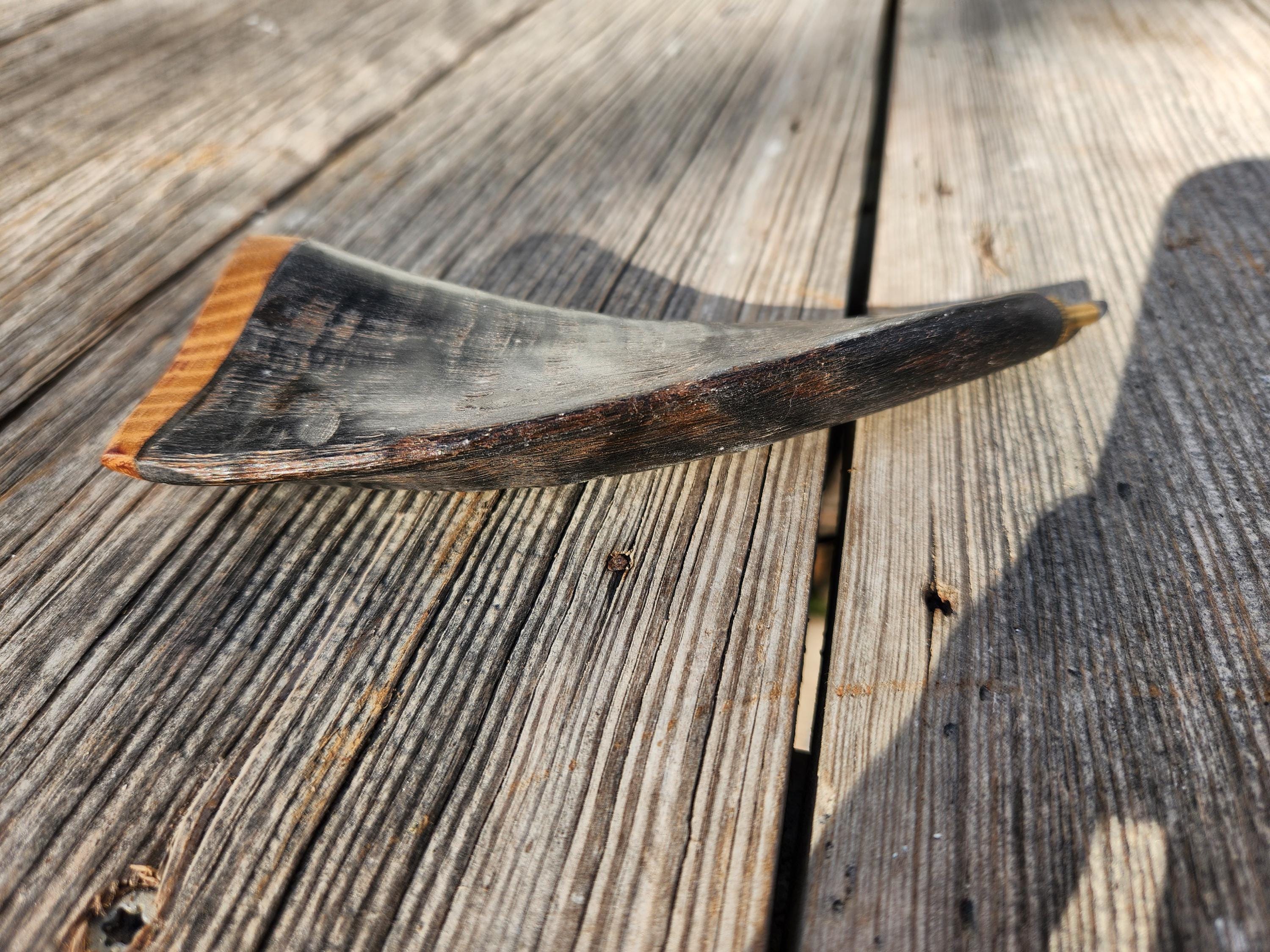 Goat Horn Pan Primer With a Hedge Plug on the End. - Etsy
