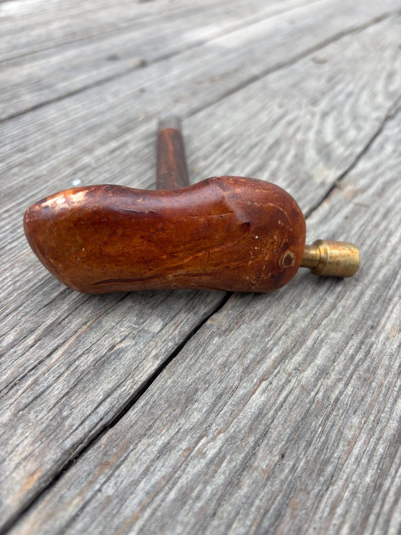 Ball Starter With Brass Short Start,and Antler Handle to Use With a 54 ...