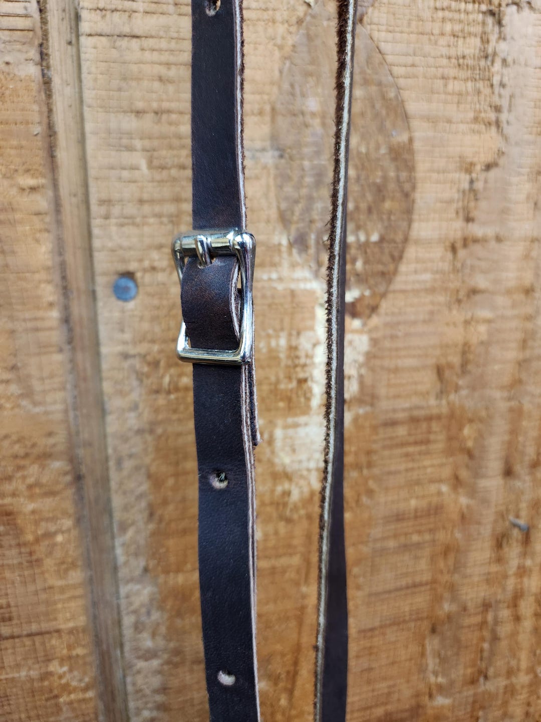 Leather Powder Horn Strap With Buckle and Leather Ties - Etsy