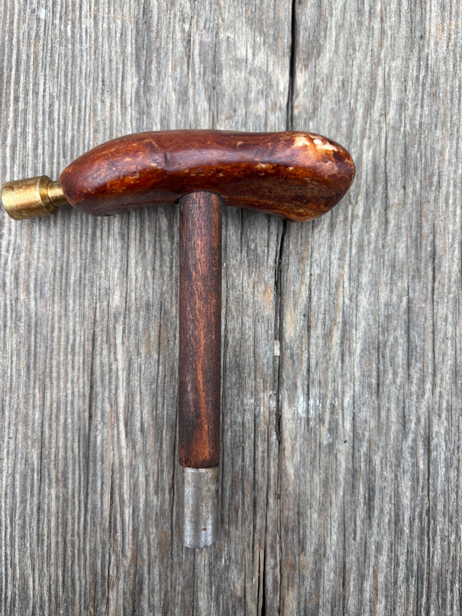 Ball Starter With Brass Short Start,and Antler Handle to Use With a 54 ...