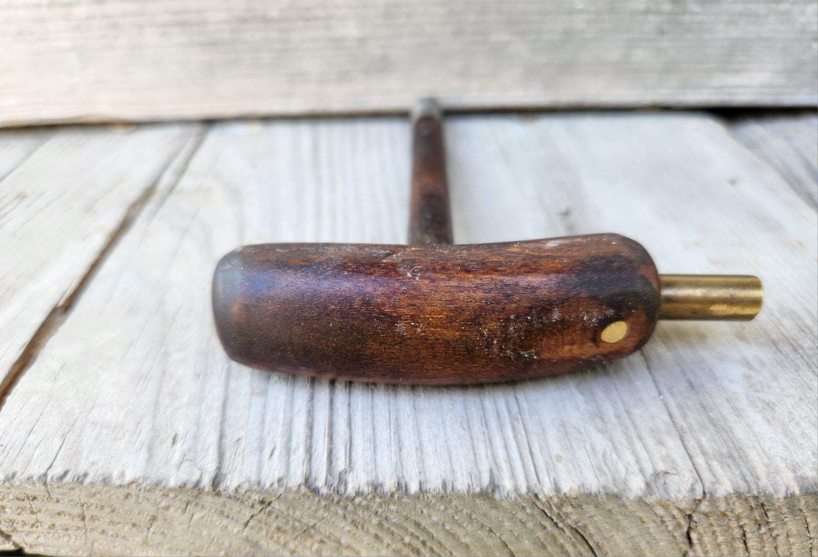 Ball Starter With Wood Handle and Brass Short Start on End of Handle - Etsy