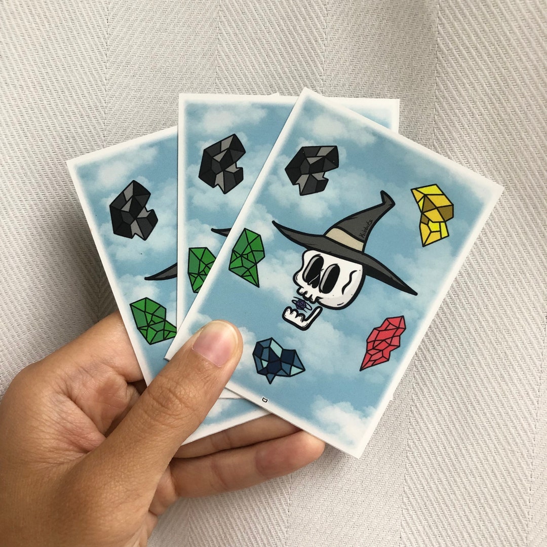 Wizard Skull Magic the Gathering Custom Card Sleeves - Etsy