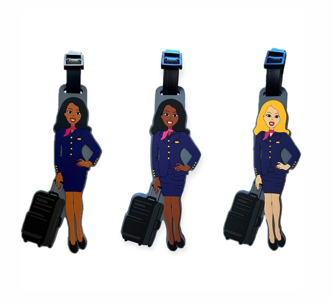 Flight Attendant Luggage Tag - Etsy