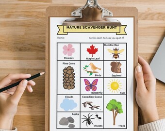 I Spy Summer Scavenger Hunt PDF Downloadable Activity Sheet Season ...