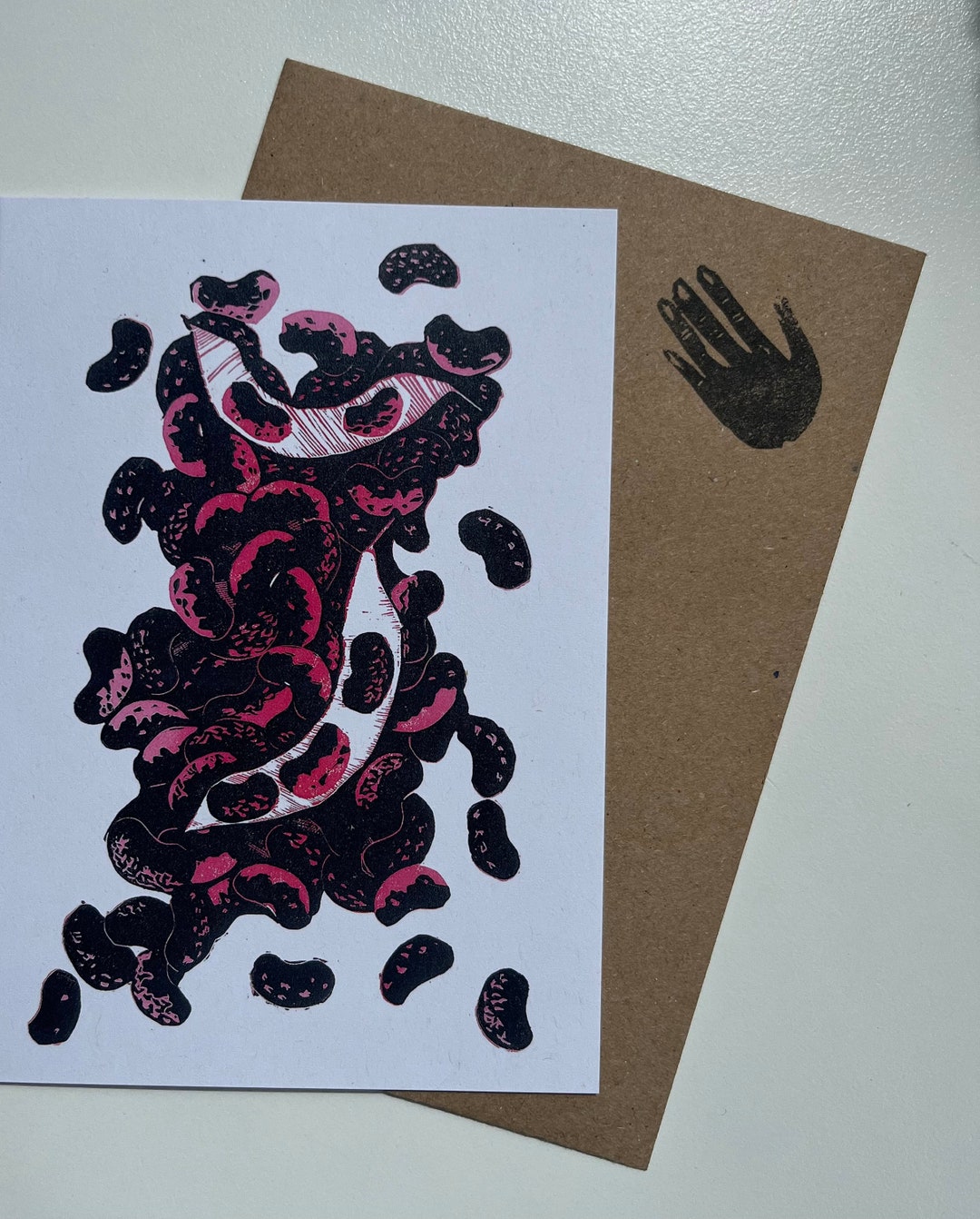 Punk Rock Beans Greetings Card - Etsy