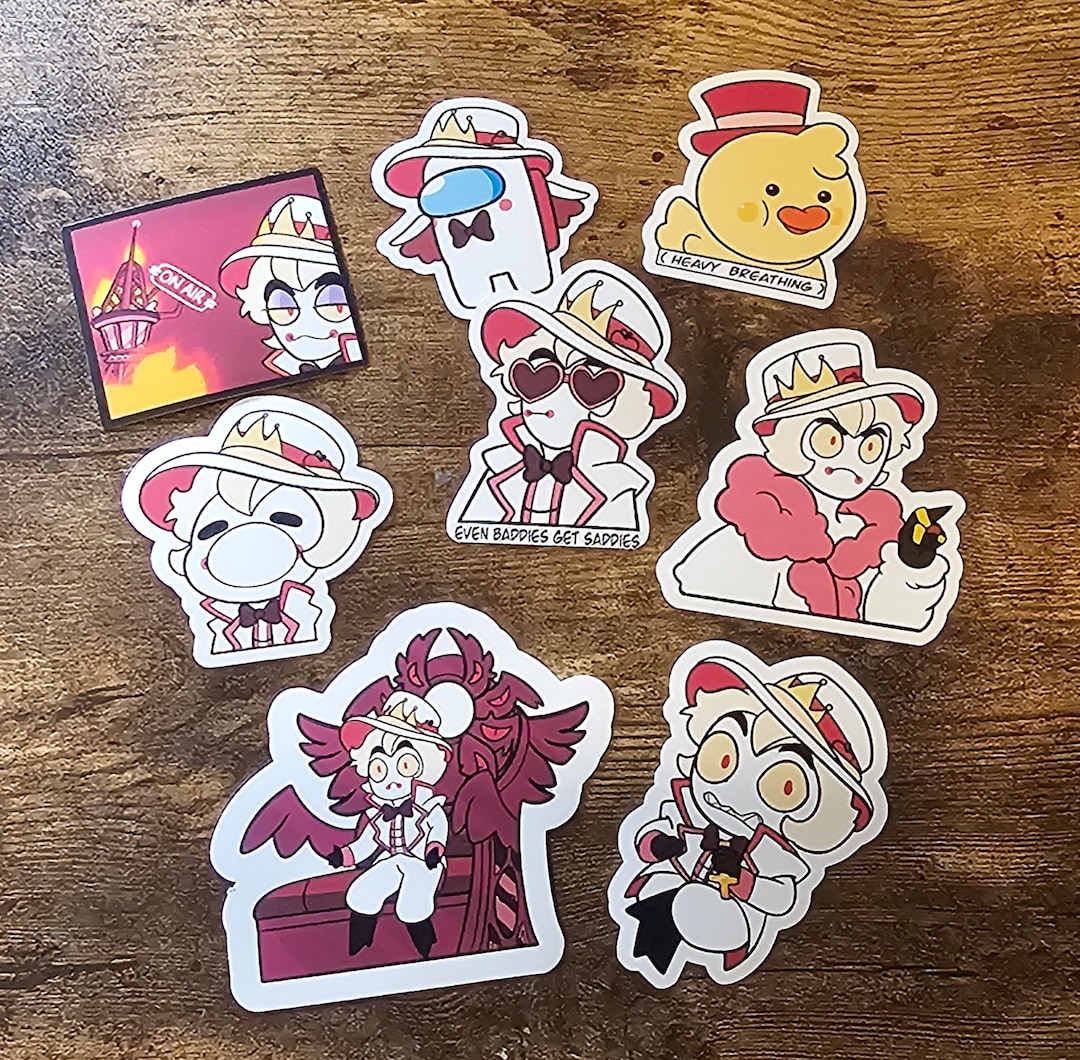 Lucifer Meme Sticker Set Hazbin Hotel Vinyl Stickers VOLUME TWO - Etsy ...
