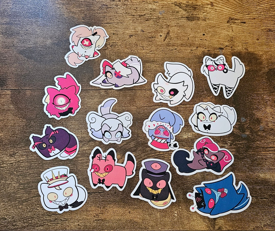 Hazbin Hotel Rabid Cats Vinyl Sticker Set - Etsy