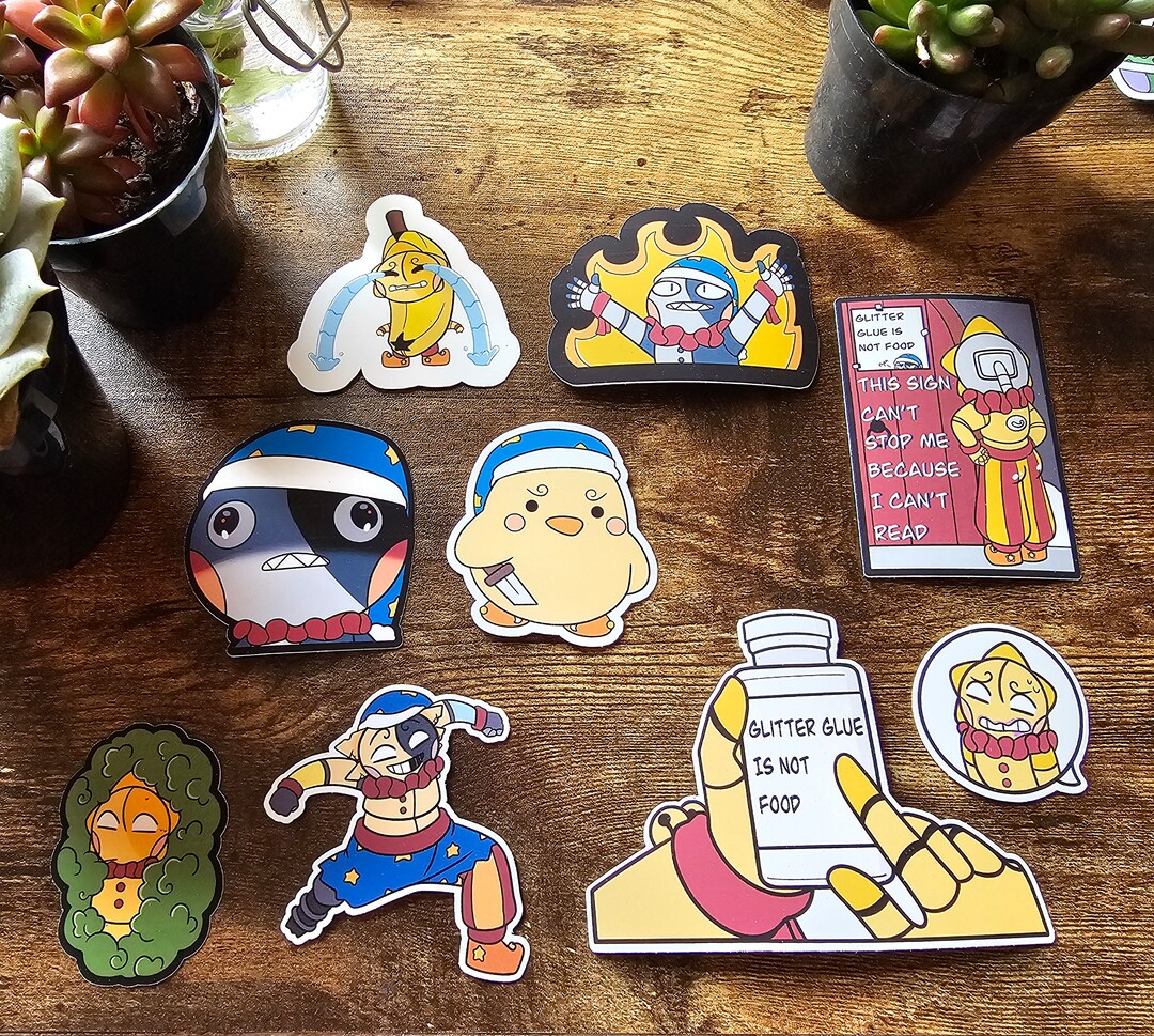 Five Nights at Freddys Sundrop, Moondrop, and Eclipse Meme Sticker Set ...