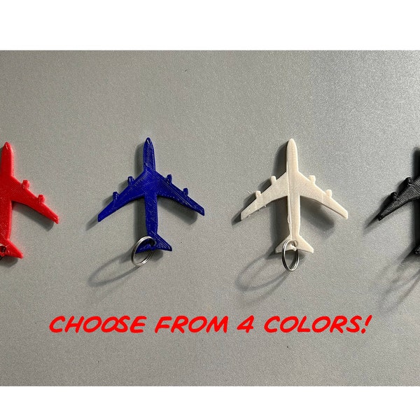 3d Printed Airplane Keychain - Etsy
