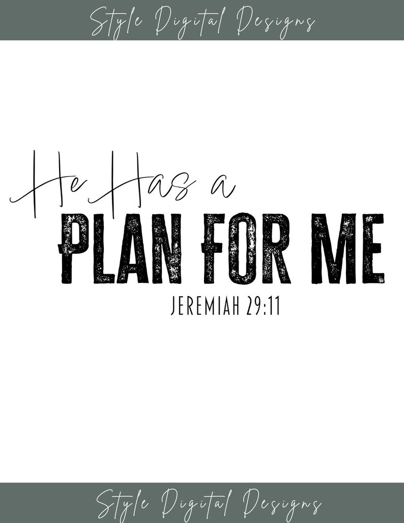 Jeremiah 29 11 SVG Jeremiah 29 PNG Christian Design Instant - Etsy