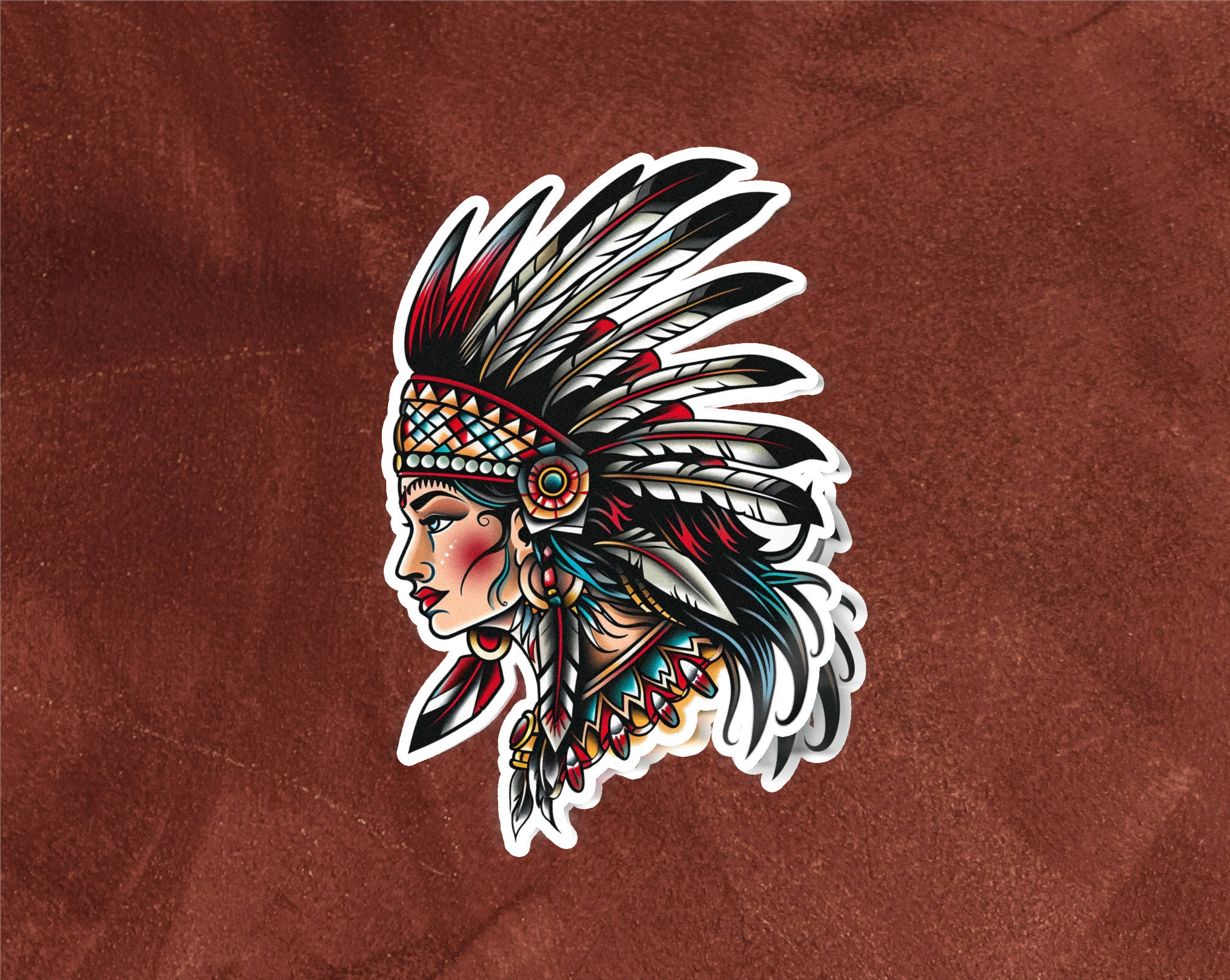 Indian Traditional Tattoo Stickers |glossy Stickers | Indoor Stickers ...