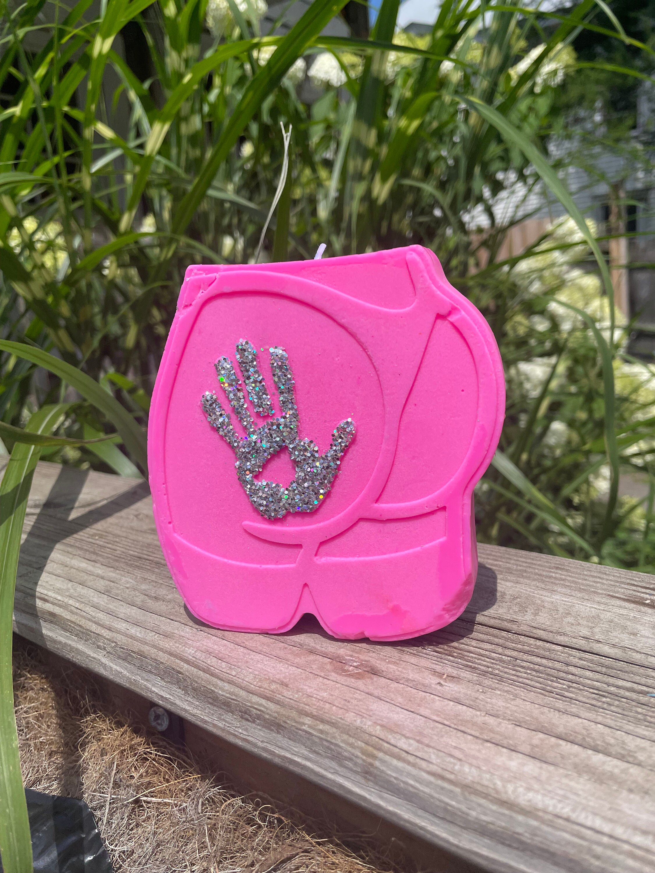 Handprint on Cheek Candle - Etsy