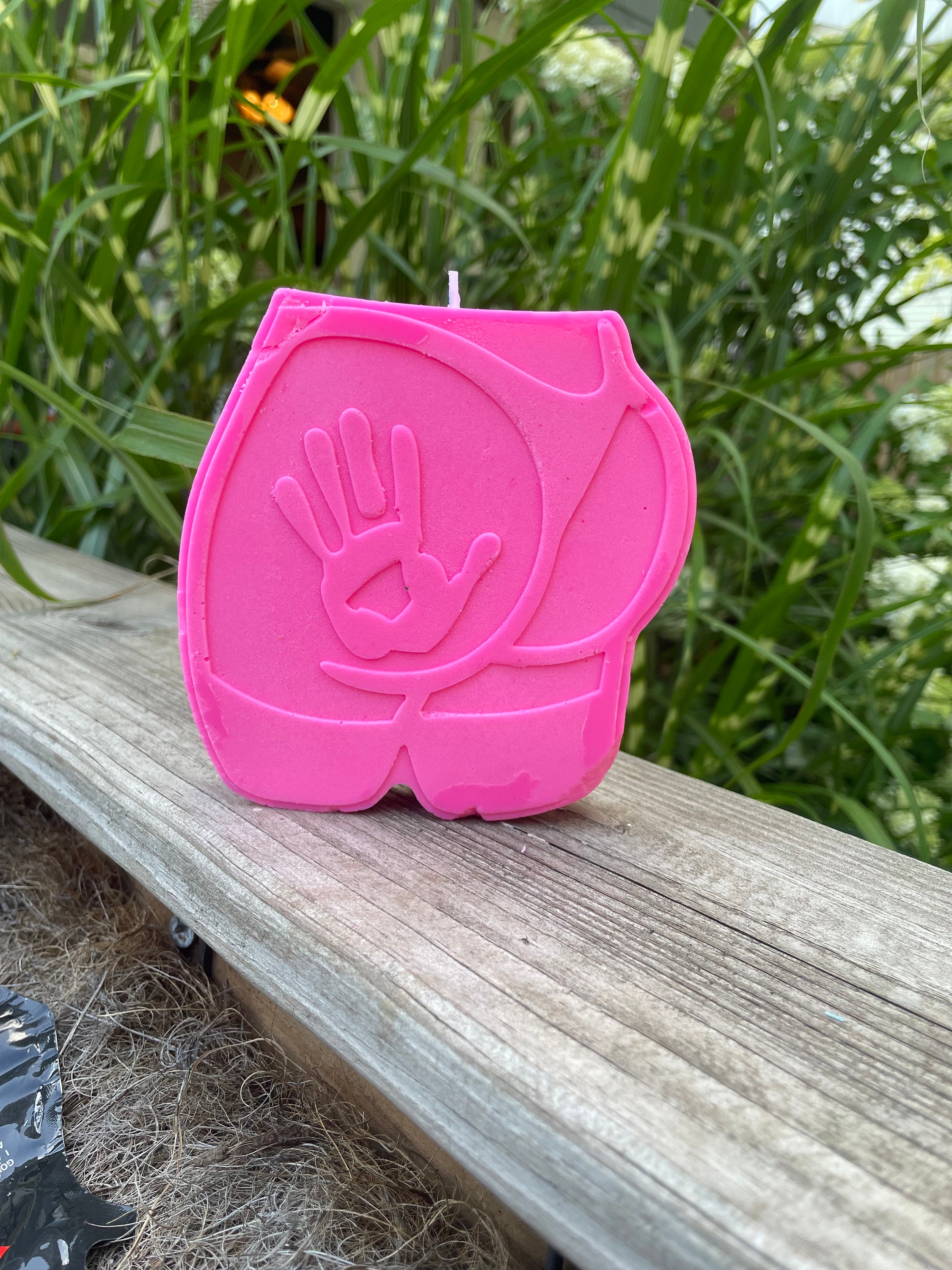 Handprint on Cheek Candle - Etsy