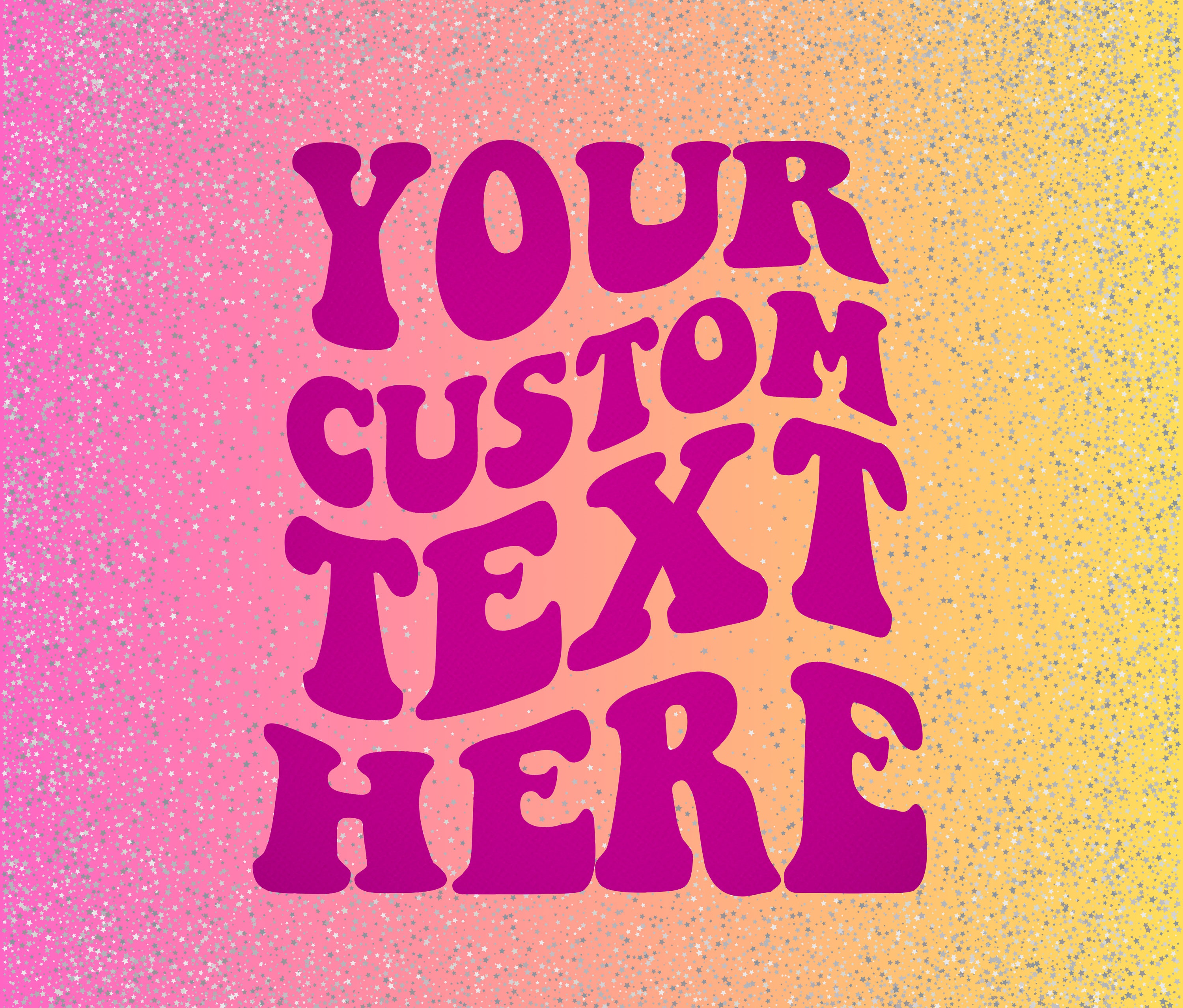 Custom Wavy Text Custom Wavy Letters Wavy SVG Custom Retro Wavy Letters ...