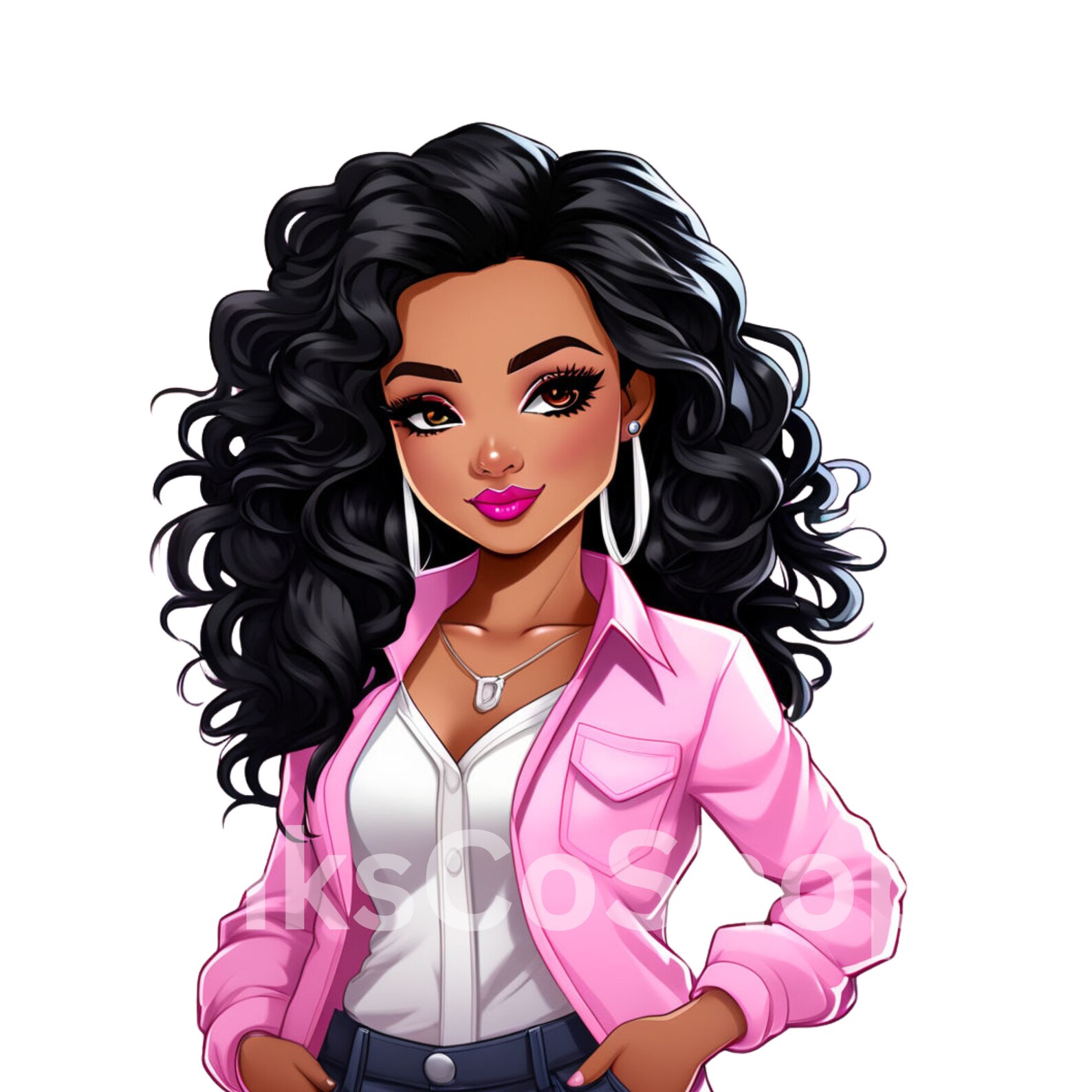 Black Woman PNG, Black Woman Clip Art, Digital Art, Digital Planner Supplies - Etsy