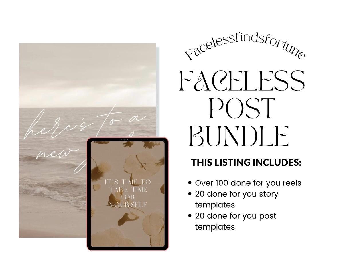 Digital Product Faceless Aesthetic Bundle, Done for You Digital Product ...